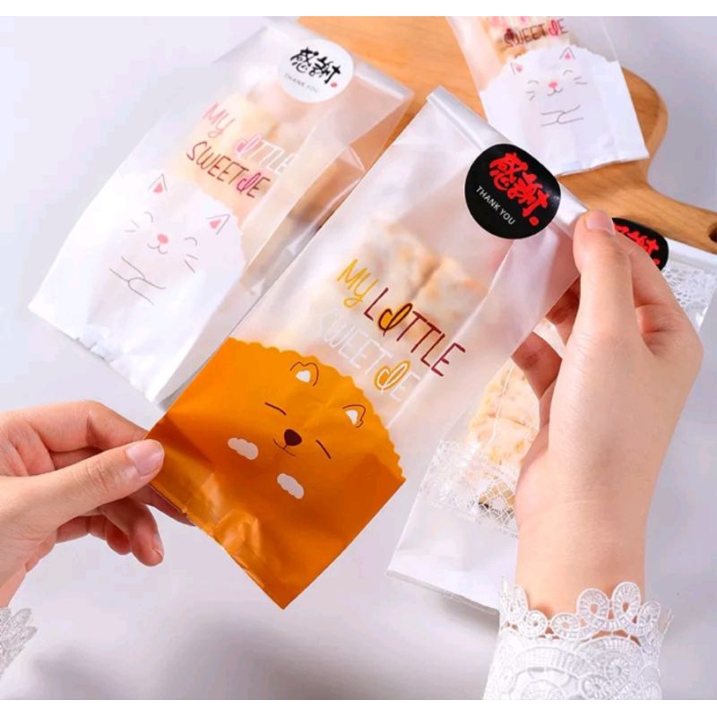 Jual 50Pcs Plastik Seal Muffin Cookies Nastar motif lucu/ Plastik ...