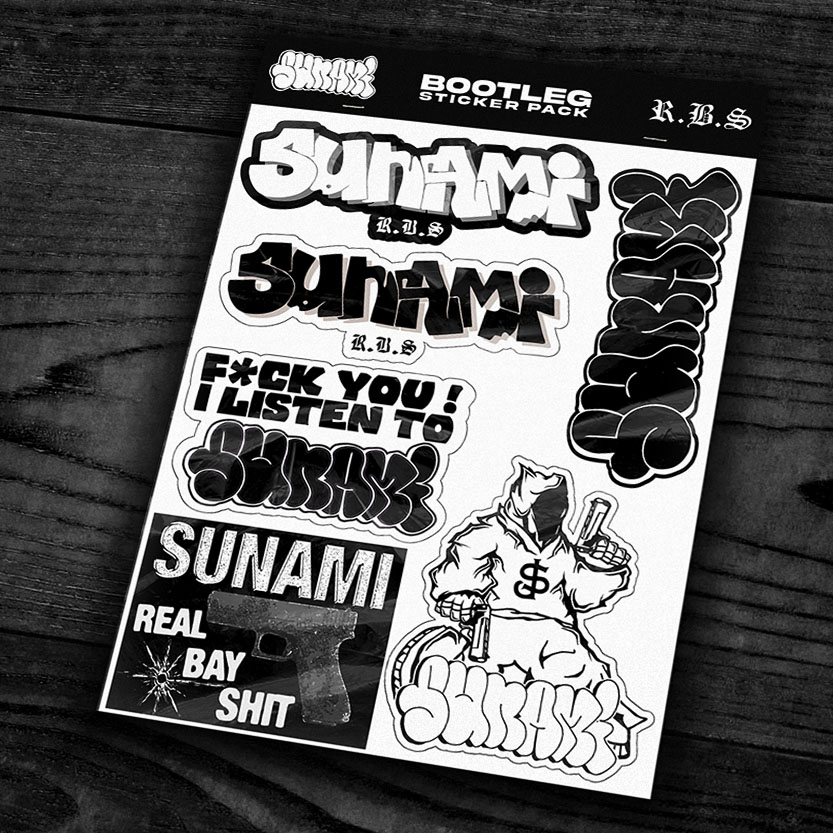 Jual SUNAMI - Sticker Pack Band : SUNAMI / SUNAMI STYLE / R.B.S / 100% ...