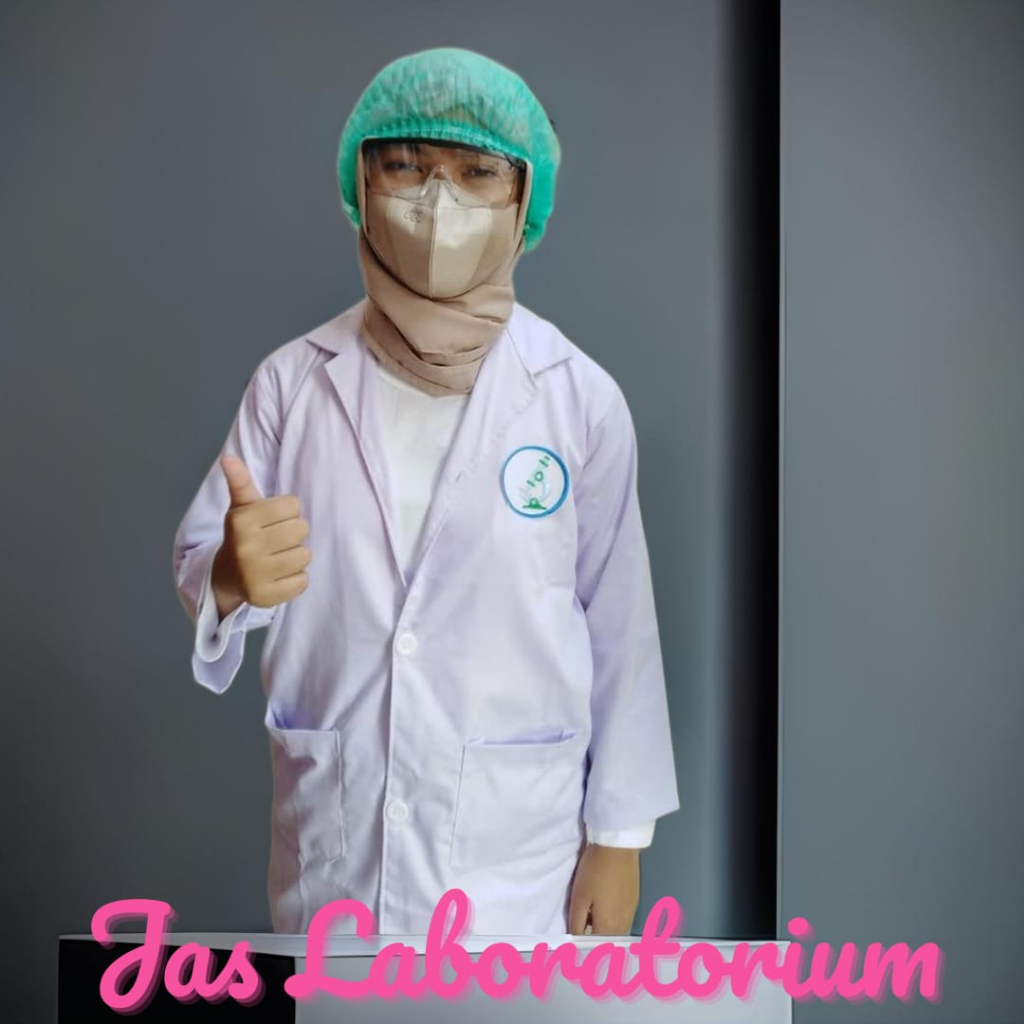 Jual Jas Laboratorium jas lab anak Bonus kacamata, bonus lab cap ...