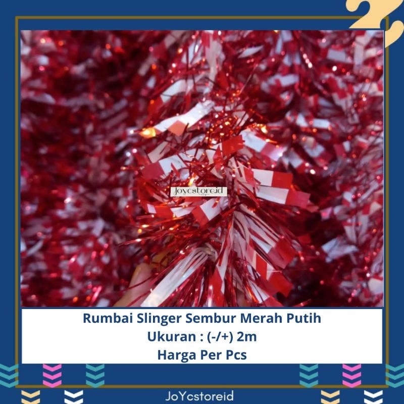Jual Rumbai Slinger Merah Putih Sembur | Hiasan Merah Putih | Dekorasi ...
