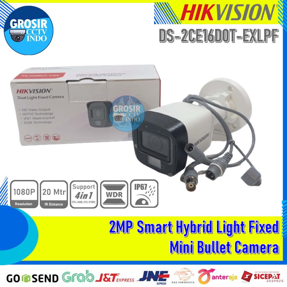 Jual Kamera CCTV Hikvision 2CE16D0T-EXLPF 2MP | Shopee Indonesia