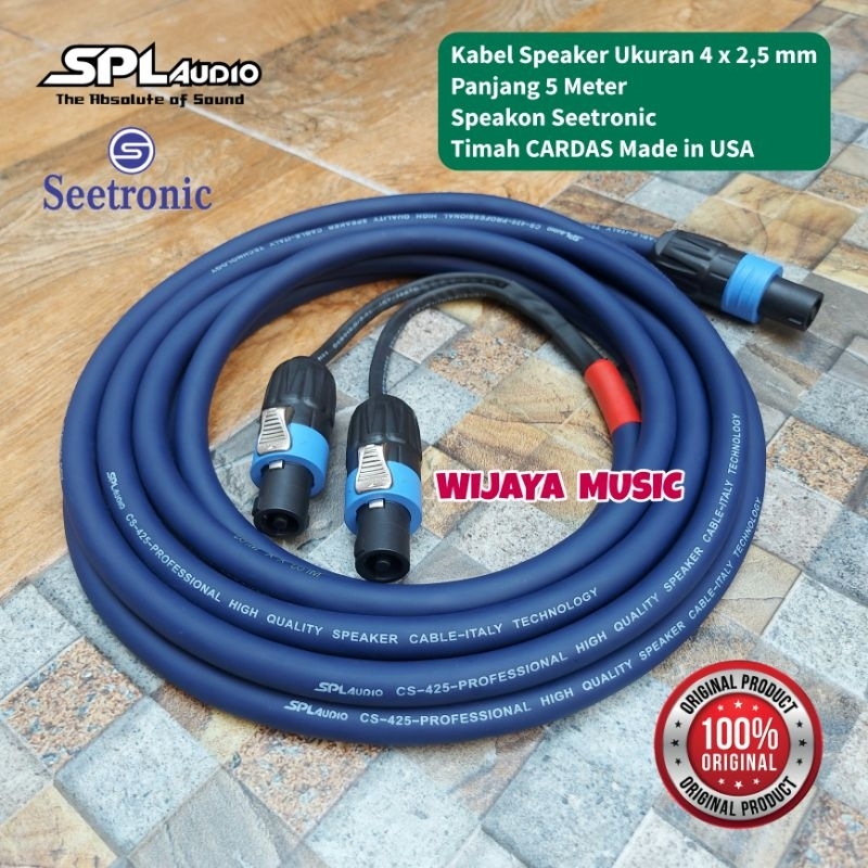 Jual Kabel Speaker SPL Audio Ukuran 4 x 2,5 mm Komplit (tinggal pakai ...