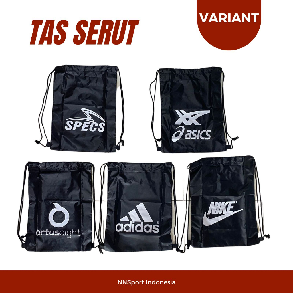 Jual Tas Serut String Bag Olahraga / Tas Ransel Sepatu Sepak Bola ...