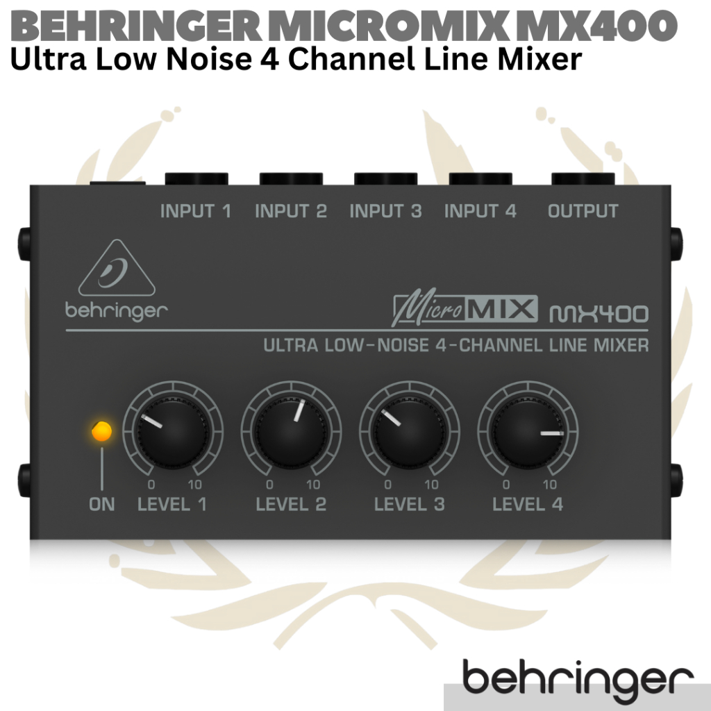 Jual BEHRINGER MICROMIX MX400 4 Channel Line Mixer | Mini Compact ...