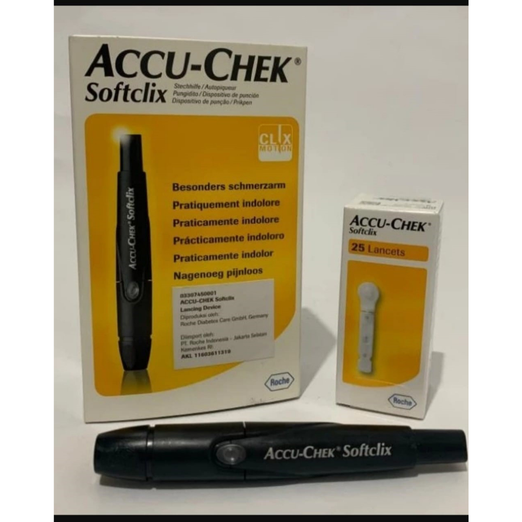 Jual Accu Check Softclix Lancing Set (Pen PEncoblos) | Shopee Indonesia