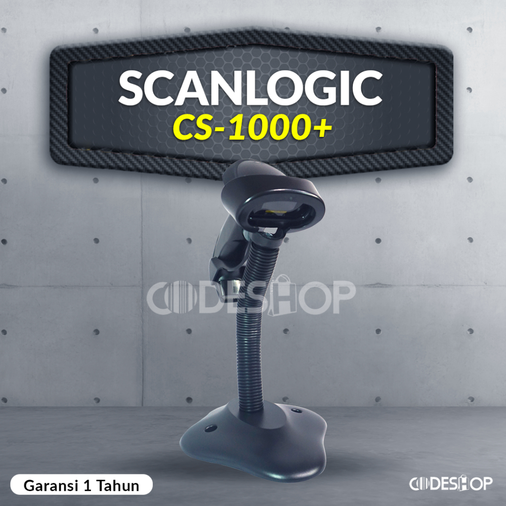 Jual Barcode Scanner 1D SCANLOGIC CS-1000+ CS 1000 CS1000 Plus | Shopee Indonesia