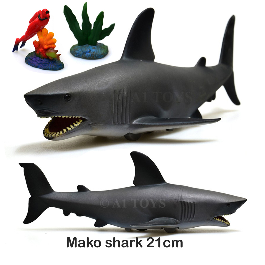 Jual Miniatur ikan Hiu Mako Shark 21 cm | Shopee Indonesia