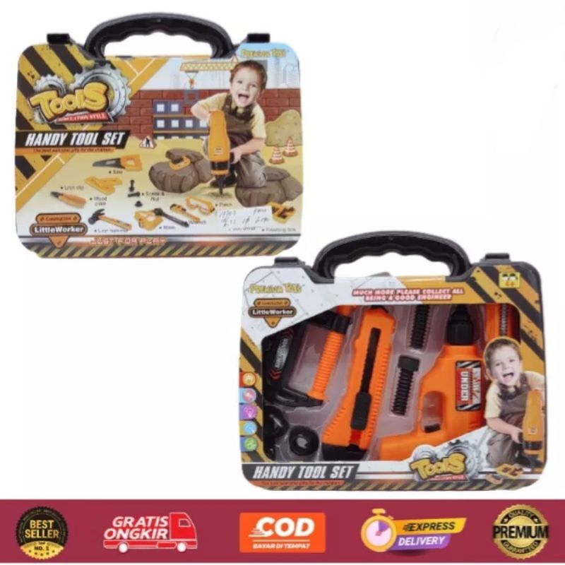 Jual Mainan Edukasi Anak Handy Tool Set/Tools Box Set/Perkakas Koper ...