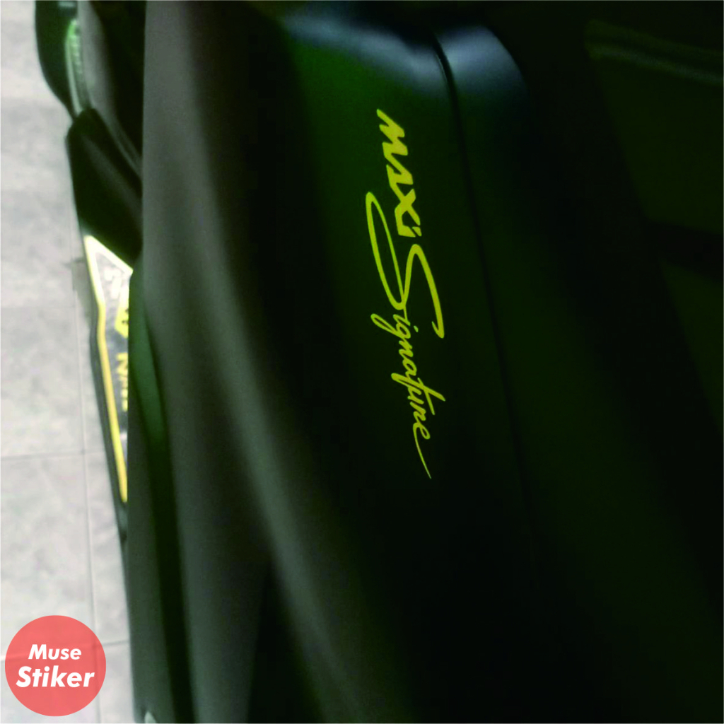 Jual Stiker Motor Maxi Signature Cutting Aksesoris Variasi Motor Matic ...
