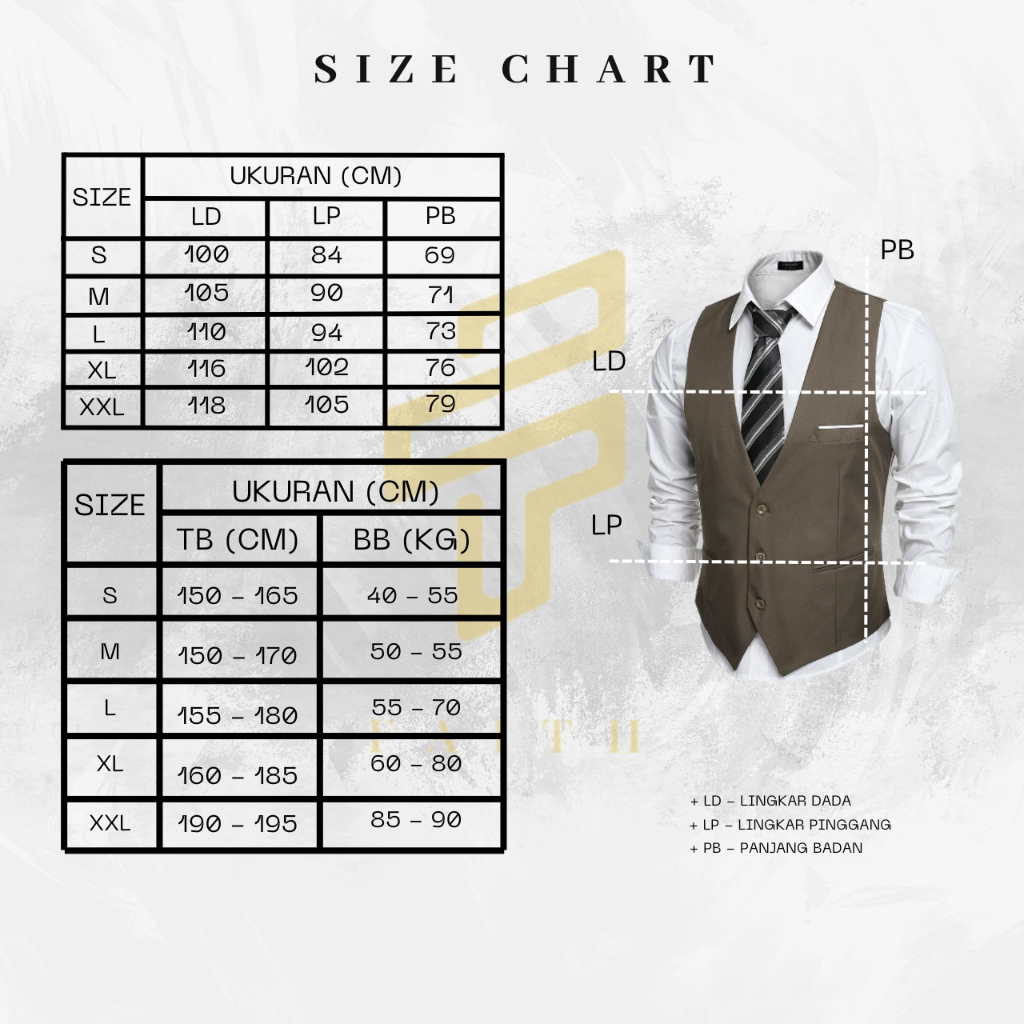 Jual Faith - Rompi Jas Dewasa Warna Abu Tua Rompi Jas Pria Dewasa Vest ...