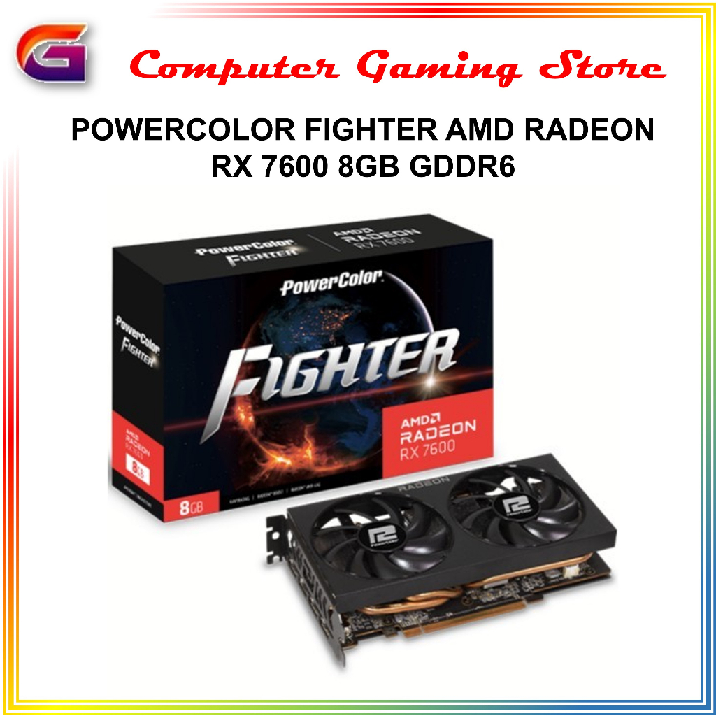 Jual PowerColor Fighter AMD Radeon™ RX 7600 8GB GDDR6 | Shopee Indonesia