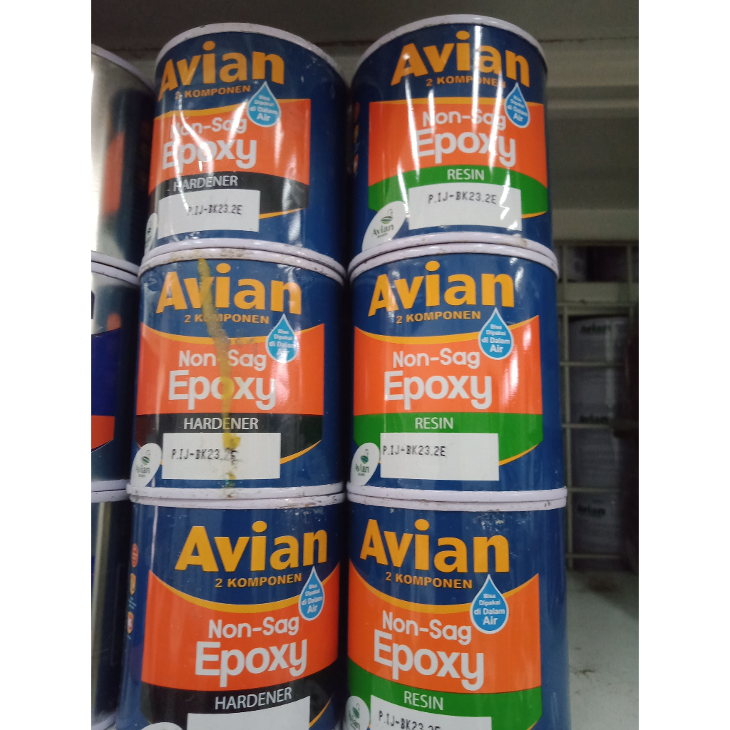 Jual Lem EPOXY Non Sag Avian 2 Komponen - 800 Gram (Resin & Hardener ...