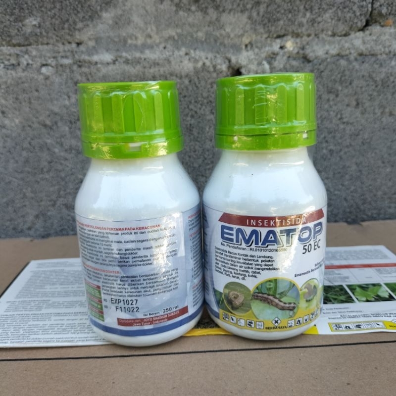 Jual Insektisida Ematop 50 ec 250 ml Emamektin Benzoat Racun Obat Ulat ...