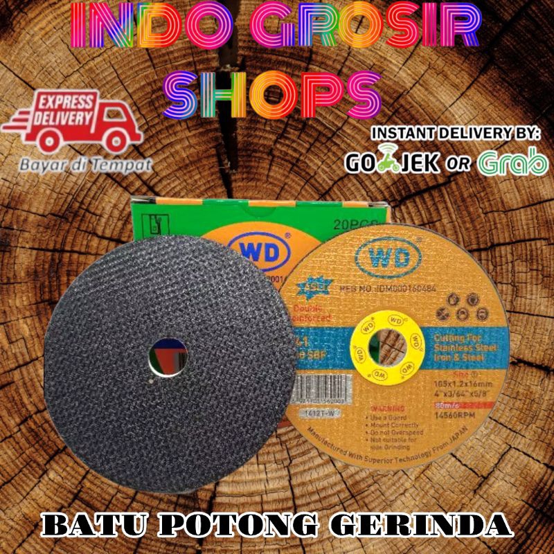 Jual Batu mata gurinda gerinda cutting potong WD tipis 1,2 mili 4 inch ...