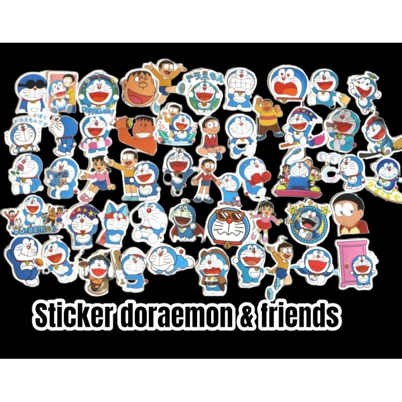 Jual sticker banyak motif doraemon & friends random | Shopee Indonesia