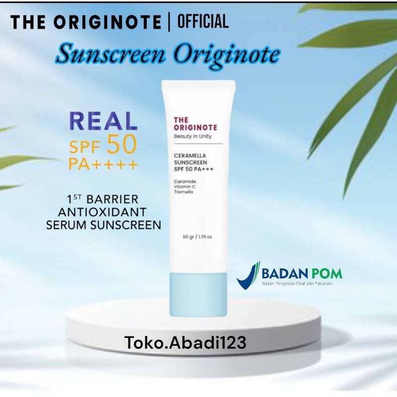 Jual The Originote Sunscreen SPF50 PA+++ | Sunscreen Originote 50 Ml ...