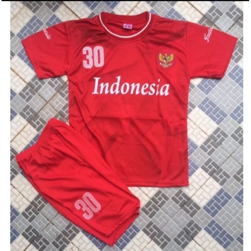 Jual AKLEY-STORE Setelan timnas anak / baju bola timnas anak / pakaian olahraga anak / setelan ...