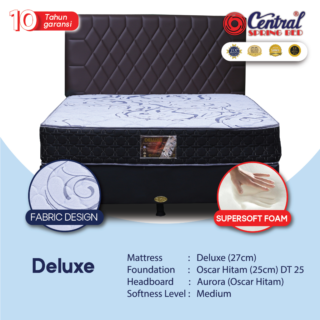Jual Kasur Central Springbed DELUXE bonnel spring bed mattress central ...
