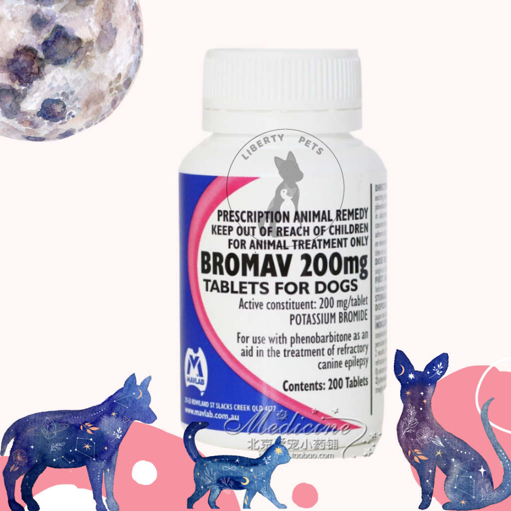 Jual Bromav 200mg Obat Epilepsi Kejang Untuk Anjing (Ecer) | Shopee ...