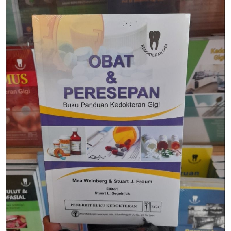 Jual Obat Dan Peresepan Buku Panduan Kedokteran Gigi - Mea A. Weinberg Buku Original HVS ...