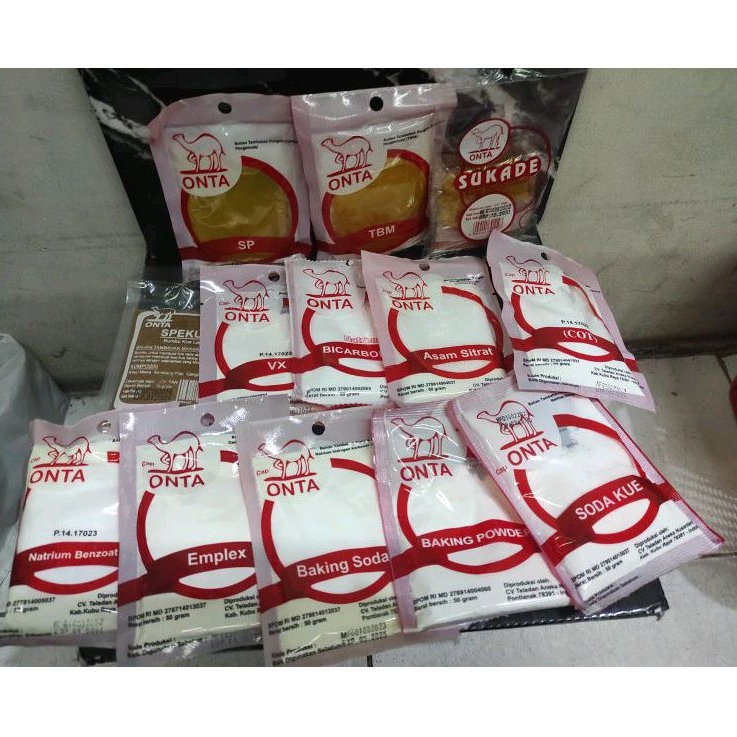 Jual PRODUK ONTA/SP/TBM/BAKING POWDER/SODA KUE/BAKING SODA/ASAM SITRAT ...