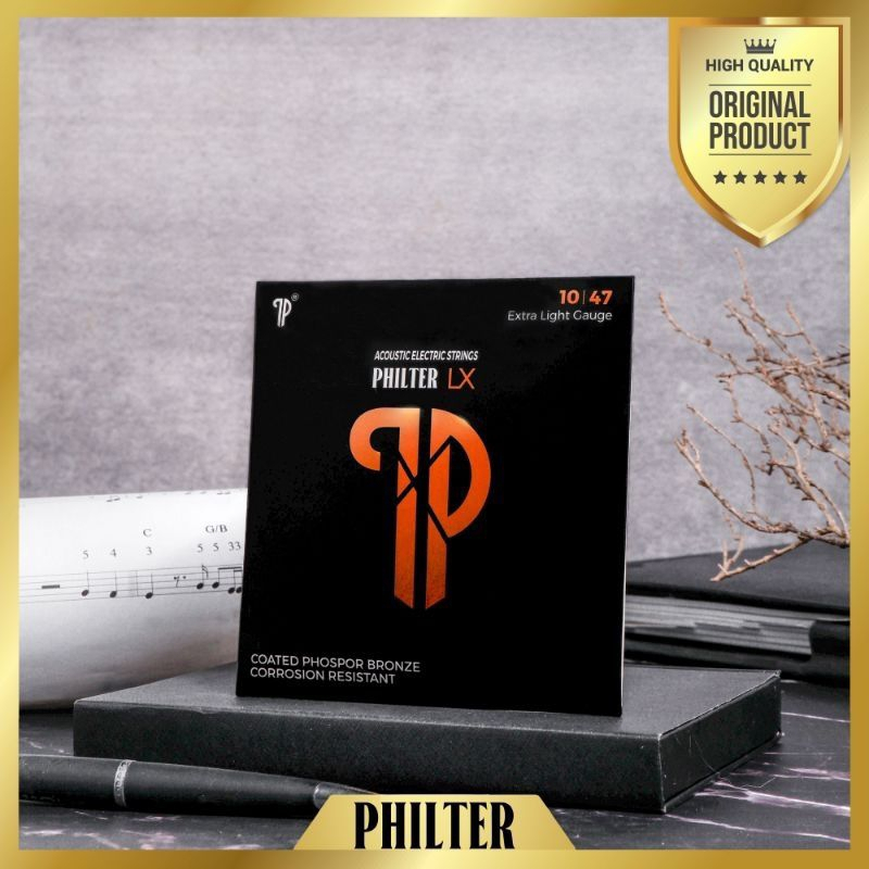 Jual Senar Gitar Akustik Philter String Coated Phosphor Bronze Philter ...