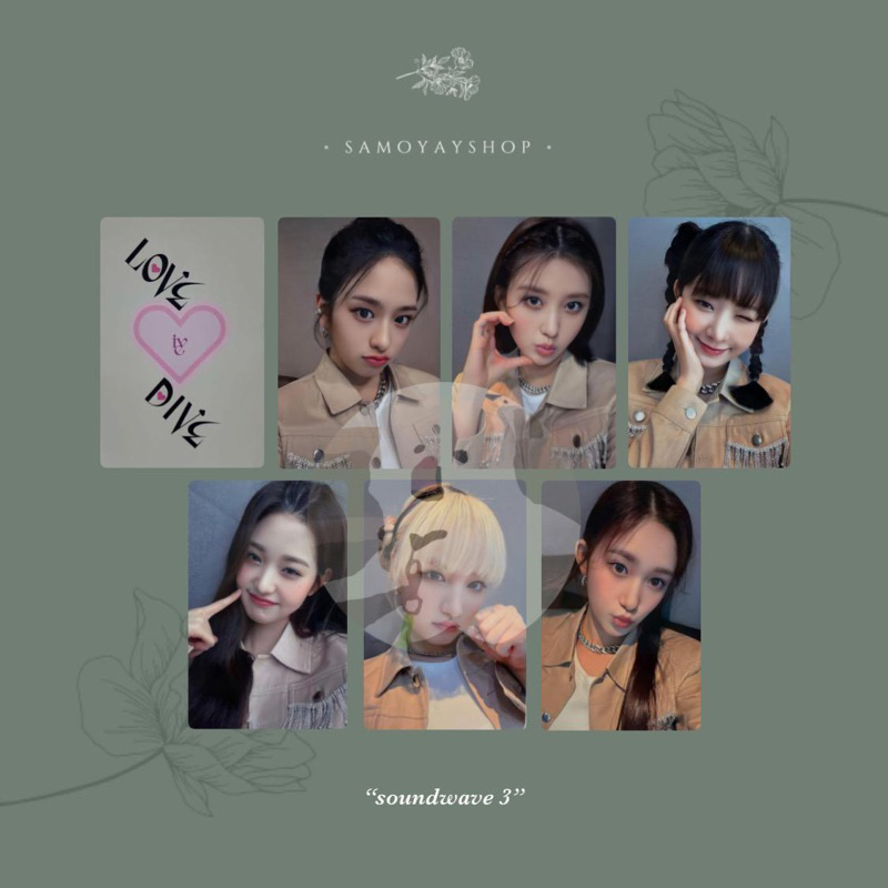 Jual Photocard Ive Love Dive Pre-Order Benefit Pob Soundwave 3 Mymusictaste Mmt Withmuu Music ...