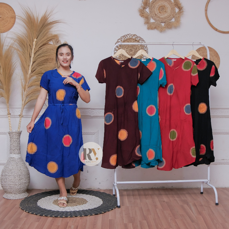 Jual RISTY - DASTER BATIK CAP RAYON SUPER BUSUI RESLETING DEPAN - BAJU ...