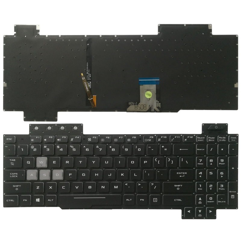 Jual Keyboard Laptop Asus Rog Tuf FX504 FX504D FX505 FX505G GL504 FX86 ...