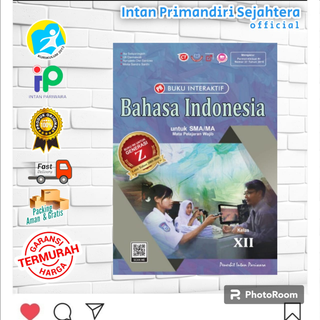 Jual PROMO !!! BUKU PR INTERAKTIF SMA/MA : BAHASA INDONESIA KELAS 12 SEMESTR 1 & 2 terbaru 2023/ ...