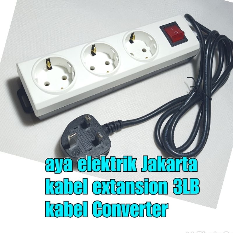 Jual AYABDG COLOKAN KAKI 3 ARAB SAUDI TYPE G - Stop Kontak Kaki 3 Tiga ...