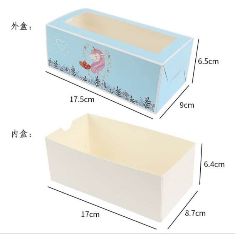 Jual Box Mini Bolu Gulung Box Snack Box Kue Panjang Box Kue Ultah Box ...