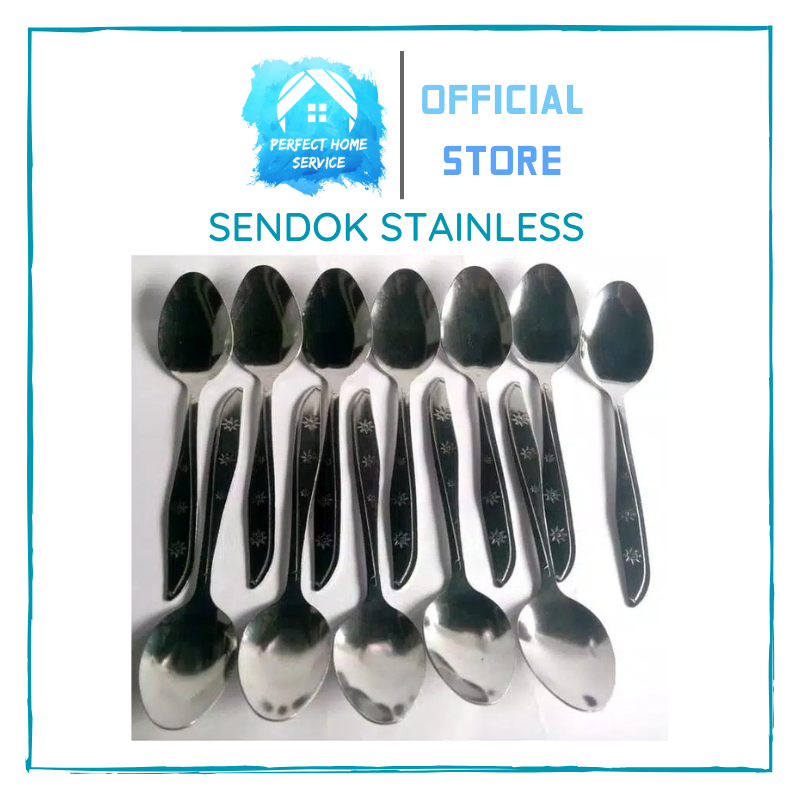 Jual SENDOK STAINLESS BESI ANTI KARAT 1 PACK 12 PCS [PERFECTHOME ...