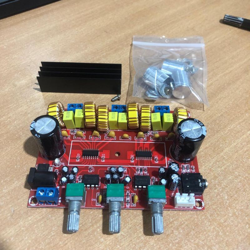 Jual Power Amplifier Board Digital Sub woofer 2.1 Channel (2x50W + 100W ...