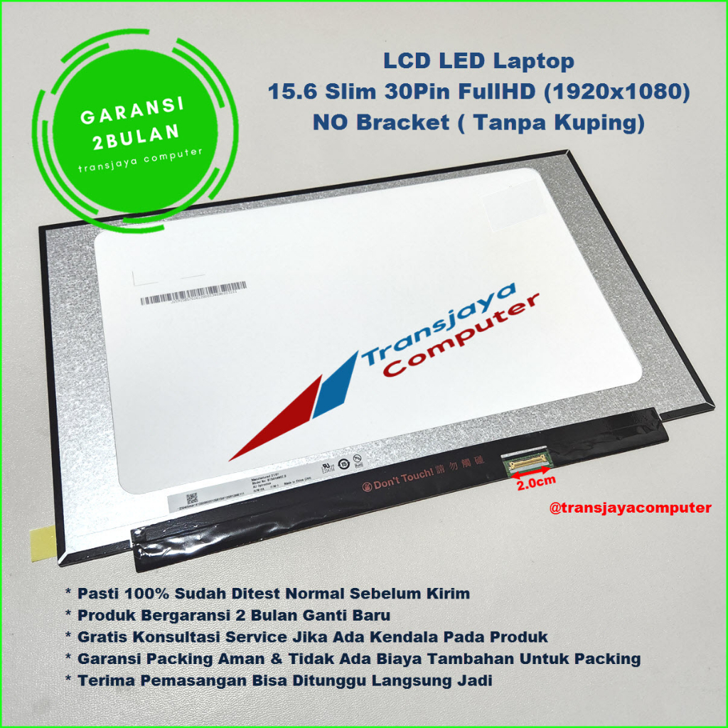 Jual LED LCD Laptop HP 250 G8 255 G8 15.6 Slim No Bracket Full HD ...