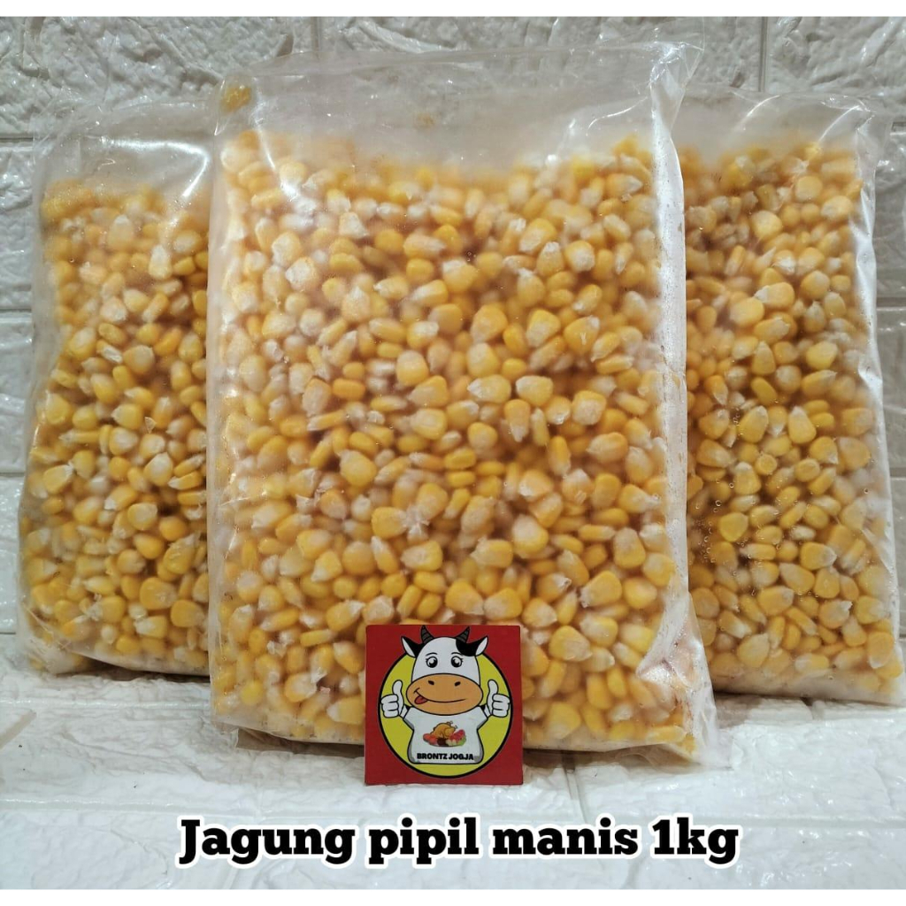 Jual JAGUNG PIPIL MANIS 1KG - FROZEN FOOD - BRONTZ JOGJA | Shopee Indonesia