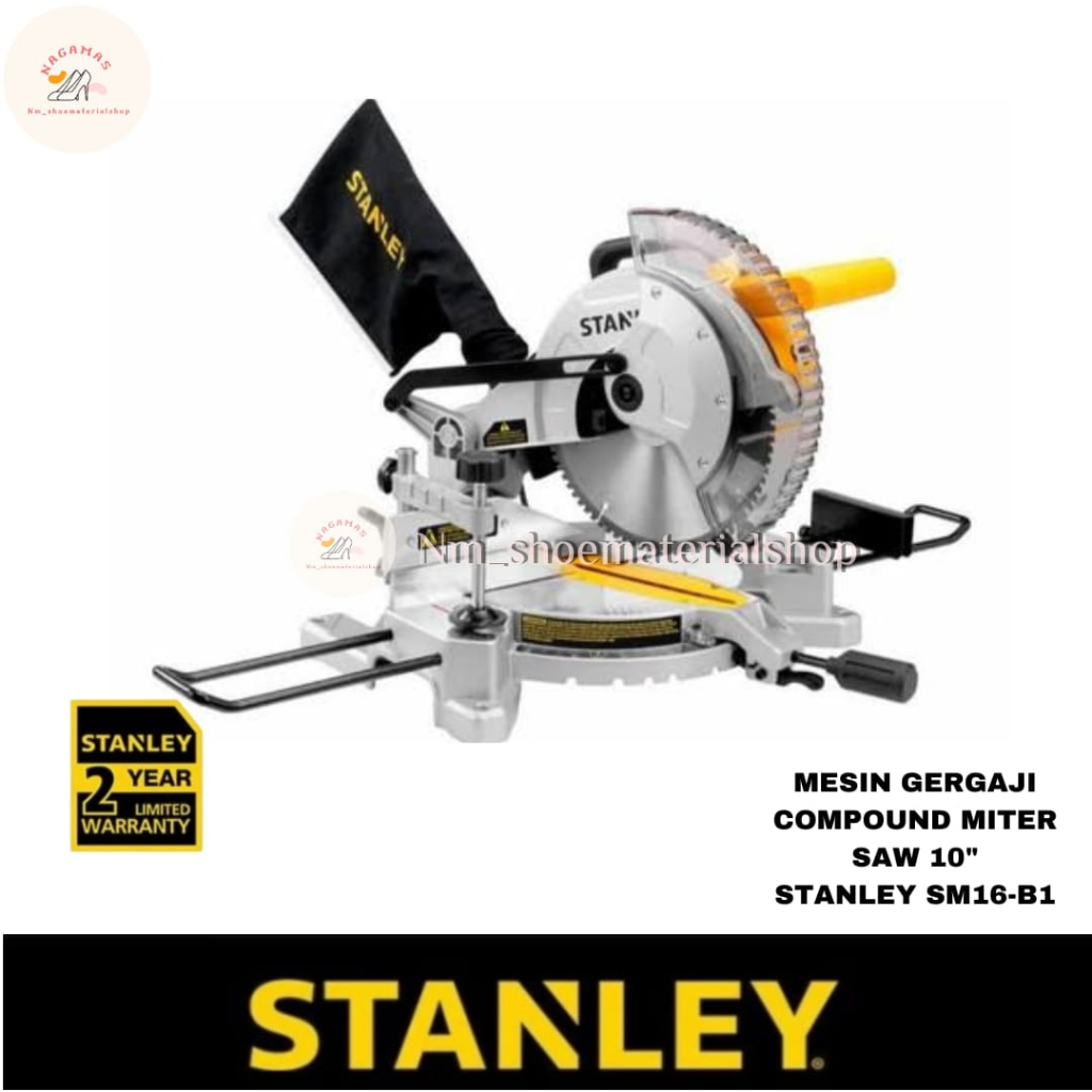 Jual Mesin Gergaji Compound Miter Saw 10" Stanley SM16 SM 16 | Shopee Indonesia