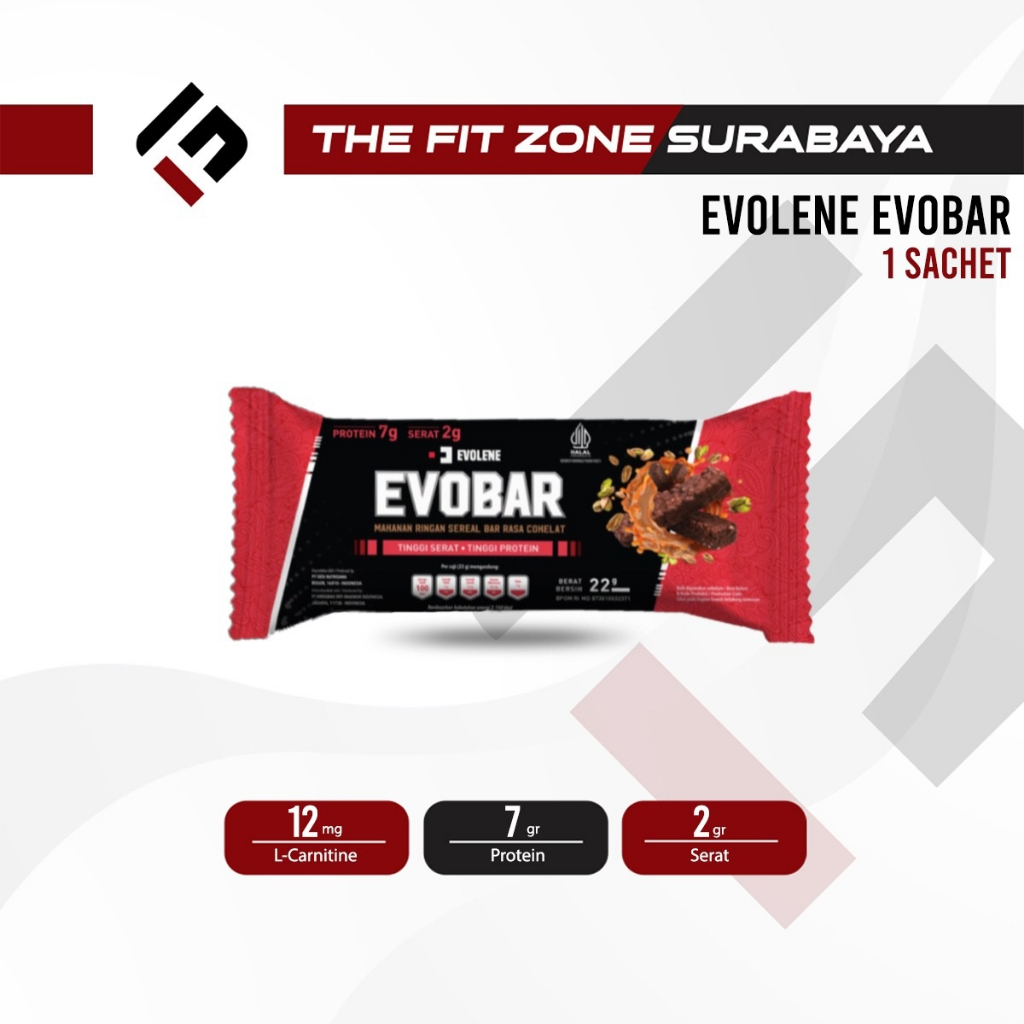 Jual EVOLENE Evobar 1 Serving ( 1 Sachet) Snack Protein Bar | Shopee ...