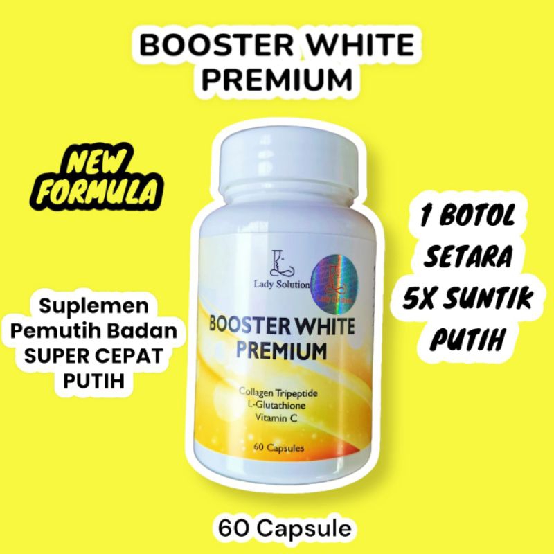 Jual BOOSTER WHITE PREMIUM - Glutathione Collagen Suplemen Pemutih ...