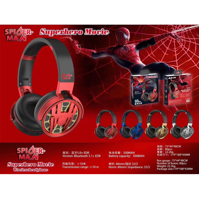 Jual HEADPHONE BANDO BLUETOOTH / WIRELESS SPIDER ROBOTIC SERI DR 64 ...