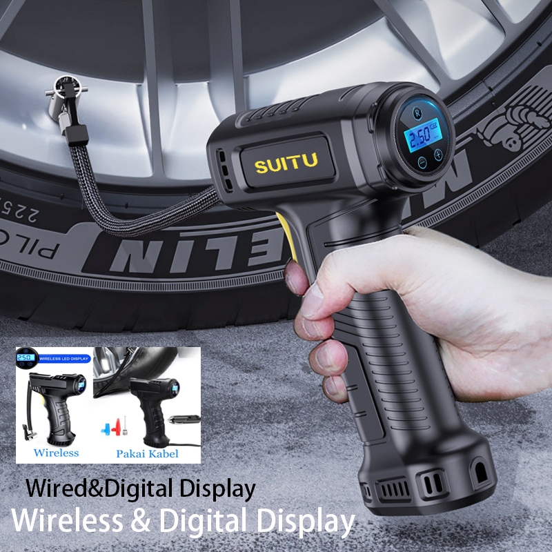 Jual Pompa alat pengukuran tekanan ban Pompa Ban Elektrik-Pompa Ban ...