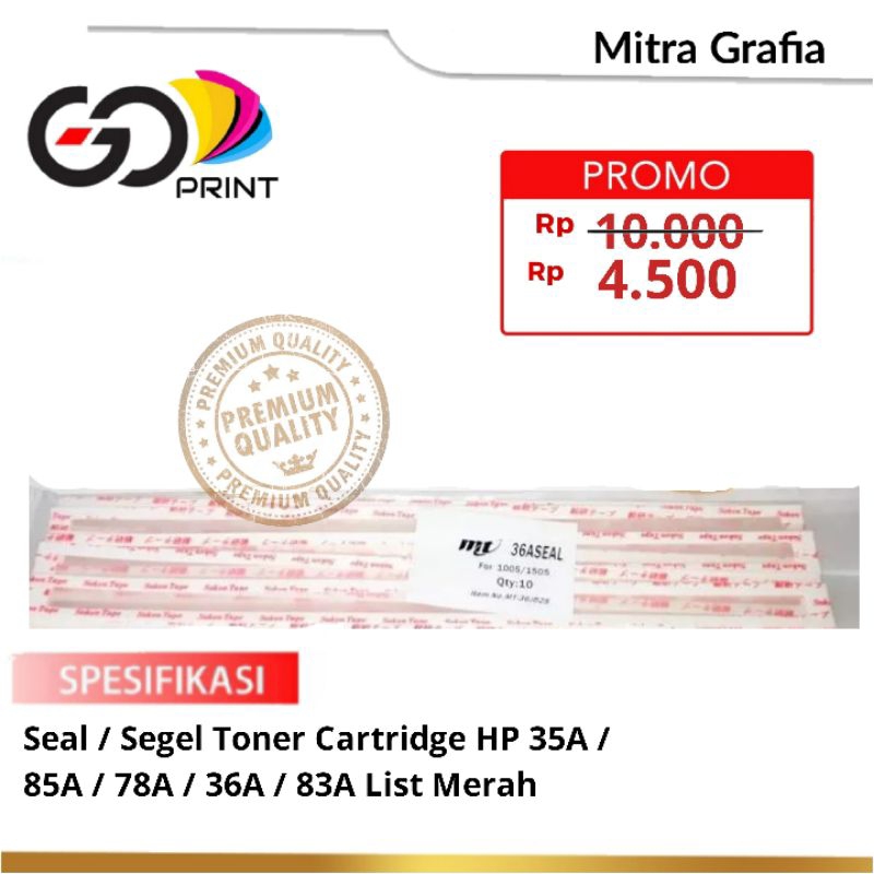 Jual Seal / Segel Toner Cartridge HP 35A / 85A / 78A / 36A / 83A List ...