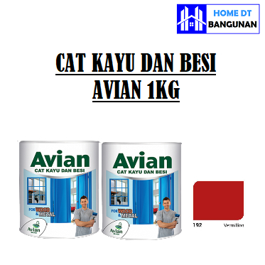 Jual Cat Kayu Besi Avian 1kg (192 vermillion ) | Shopee Indonesia