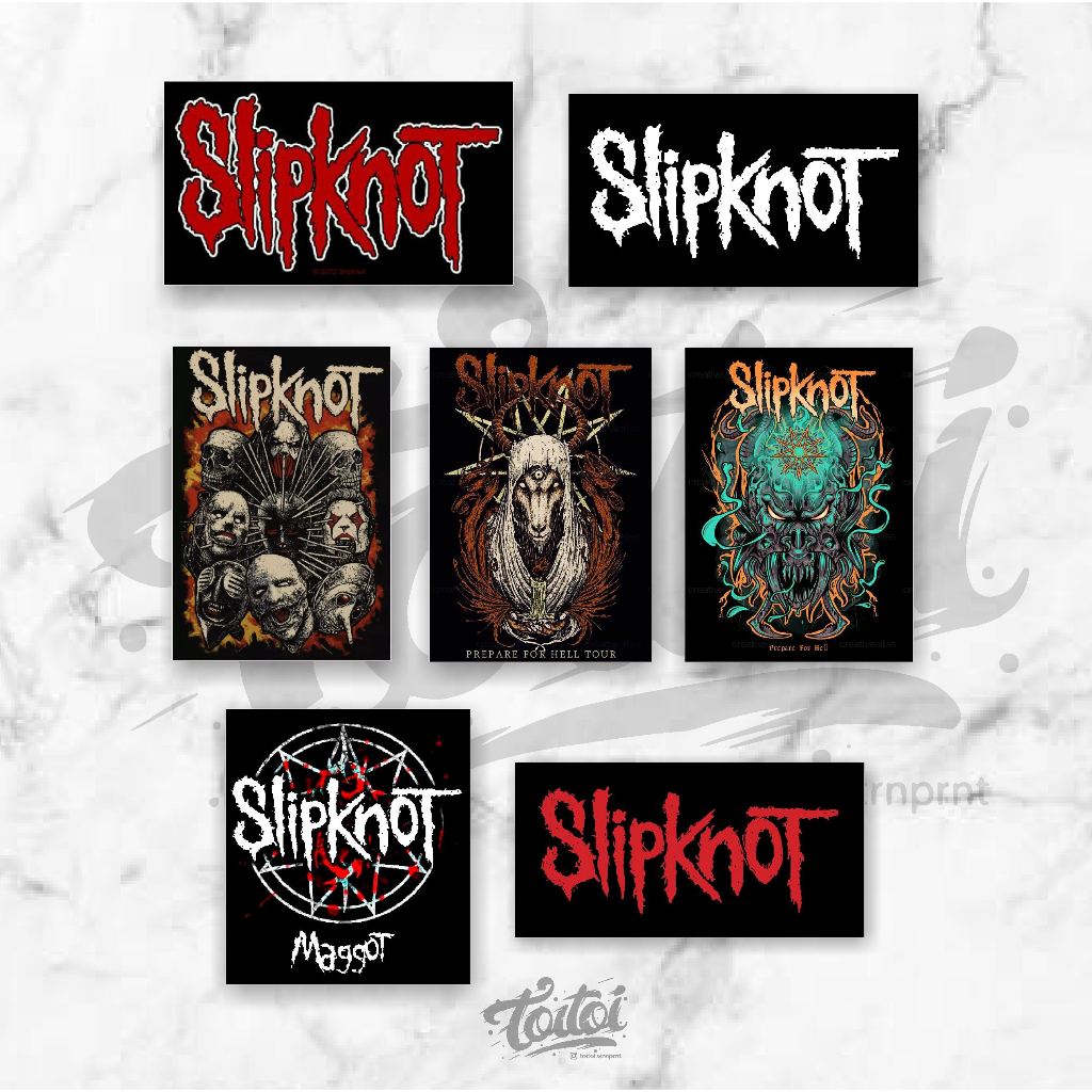 Jual STICKER SLIPKNOT, STICKER BAND METAL, STICKER BAND SLIPKNOT ...