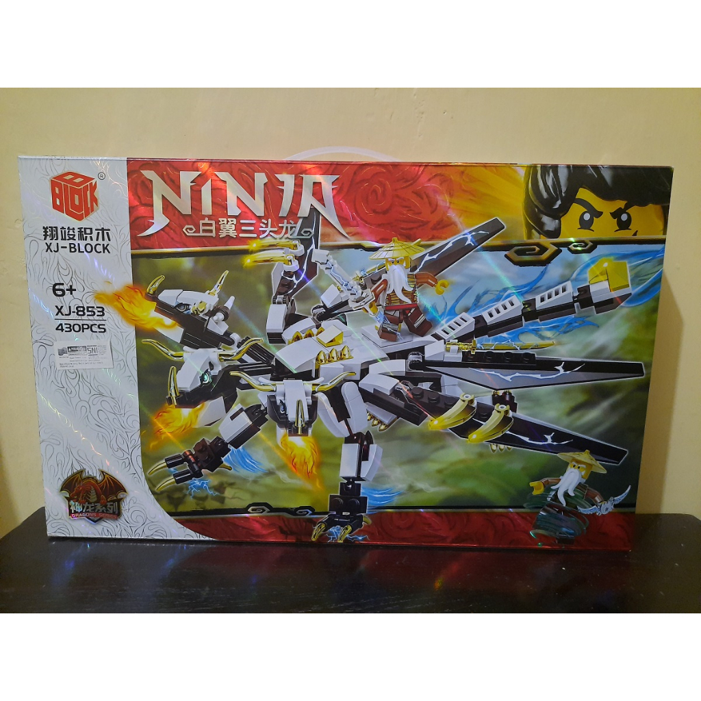 Jual Brick Ninja Masters of Spinjitzu Naga Dragon Hitam Putih | Shopee ...