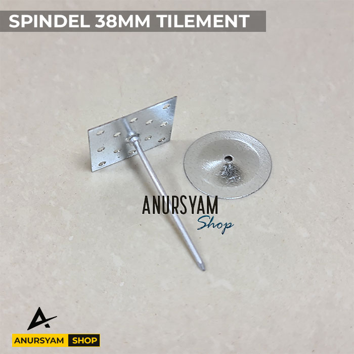 Jual Spindel Pin 38 mm Merk TILEMENT Paku Rockwool Ecer Per Pasang ...