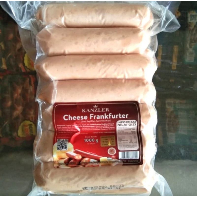 Jual Kanzler sosis cheese frankfurter 14s 1kg | Shopee Indonesia