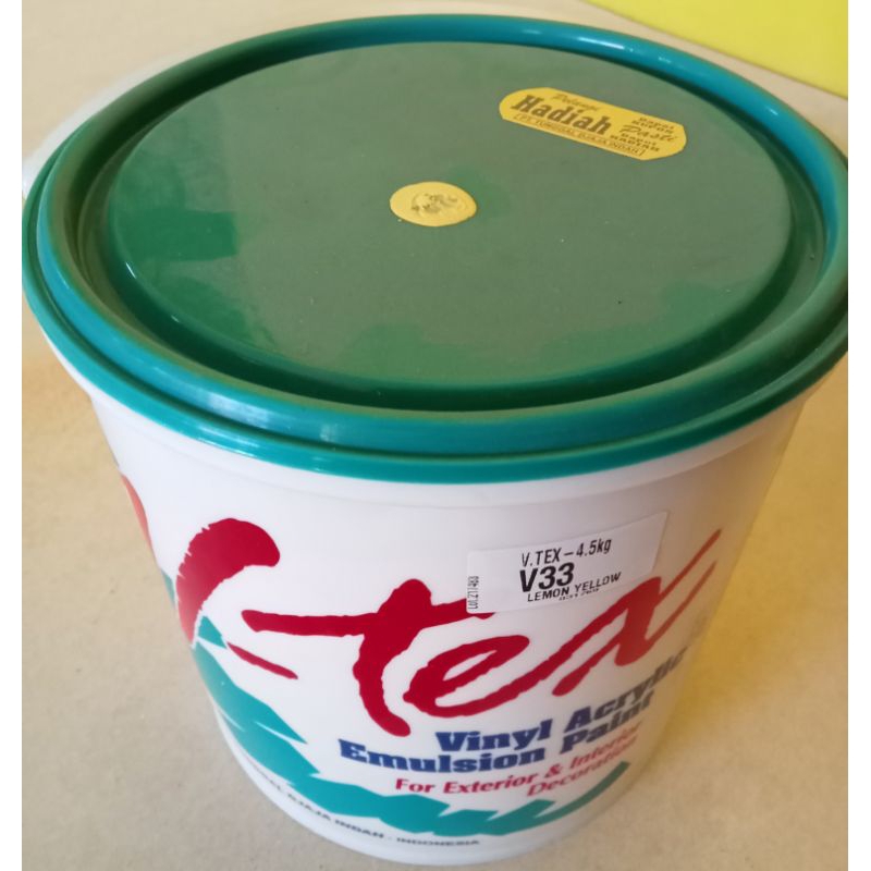 Jual cat tembok v-tex 4,5 kg | Shopee Indonesia