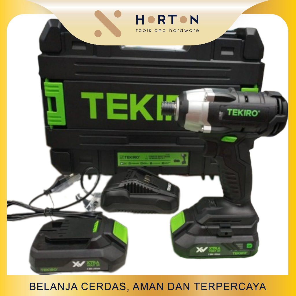 Jual TEKIRO Cordless Impact Driver XV20V / Mesin Bor Sekrup Baterai XV ...