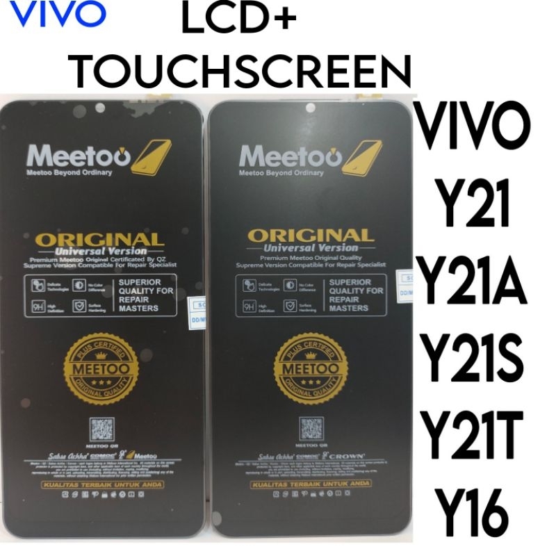 Jual ORIGINAL MEETOO LCD TOUCHSCREEN VIVO Y21/Y21A/Y21S/Y21T/Y16 ...